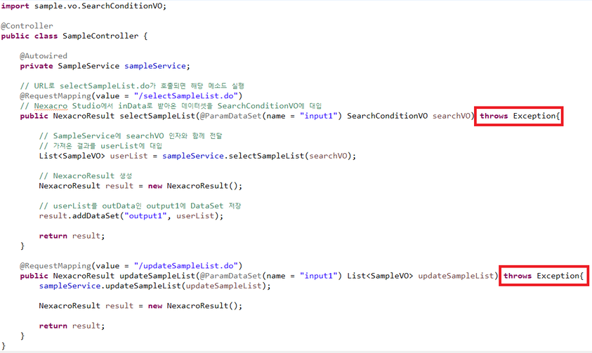 따라 하기 Spring Tool Suite V3914 And Uiadapter Nexacroexception 사용 하기